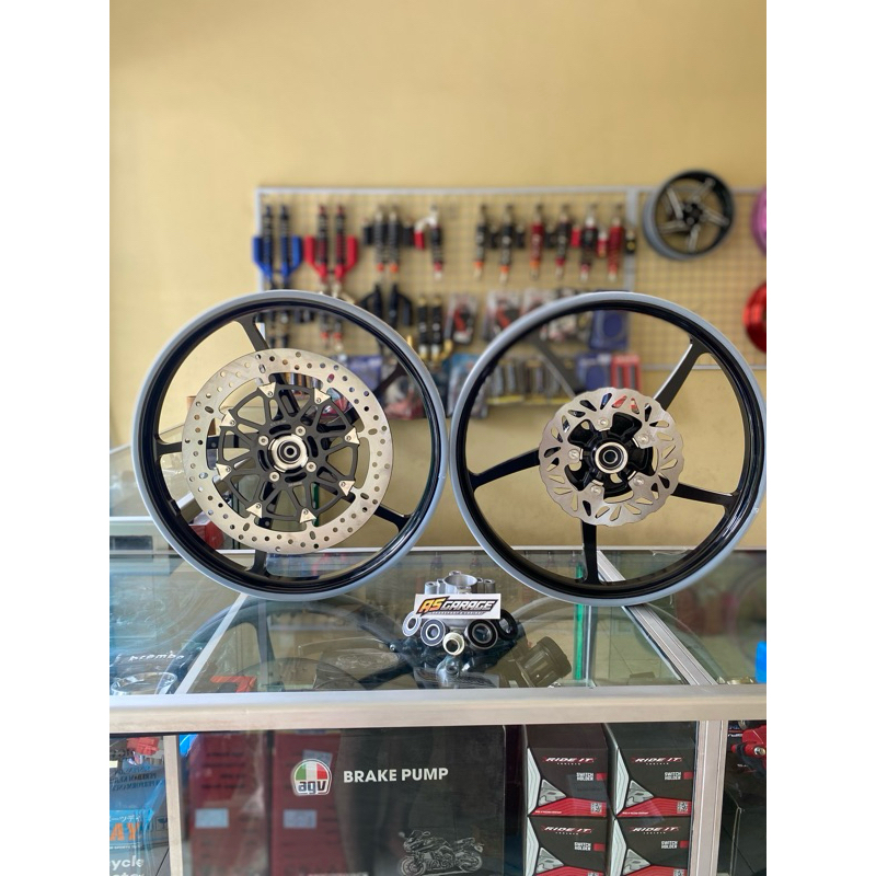 Jual VELG MUTAKIN CNC PNP NINJA SUDAH SET TINGGAL PASANG | Shopee Indonesia