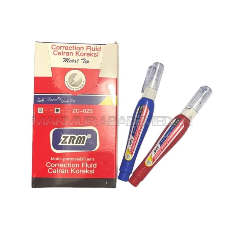 Jual (1Pcs) Correction Pen ZRM ZC-02S / Tipex Cair ZRM / Stipo Cair ...