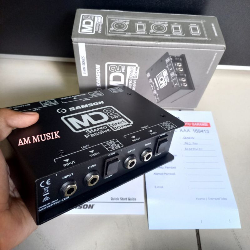 Jual DIRECT BOX SAMSON MD2 PRO STEREO PASSIVE ORIGINAL | Shopee Indonesia