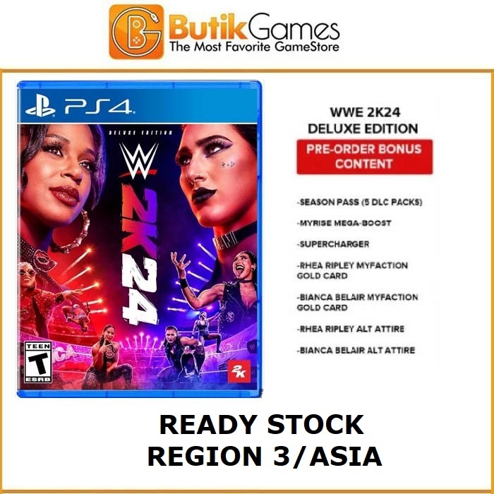 Jual WWE 2K24 WWE 24 WWE 2024 PS4 Deluxe Edition | Shopee Indonesia