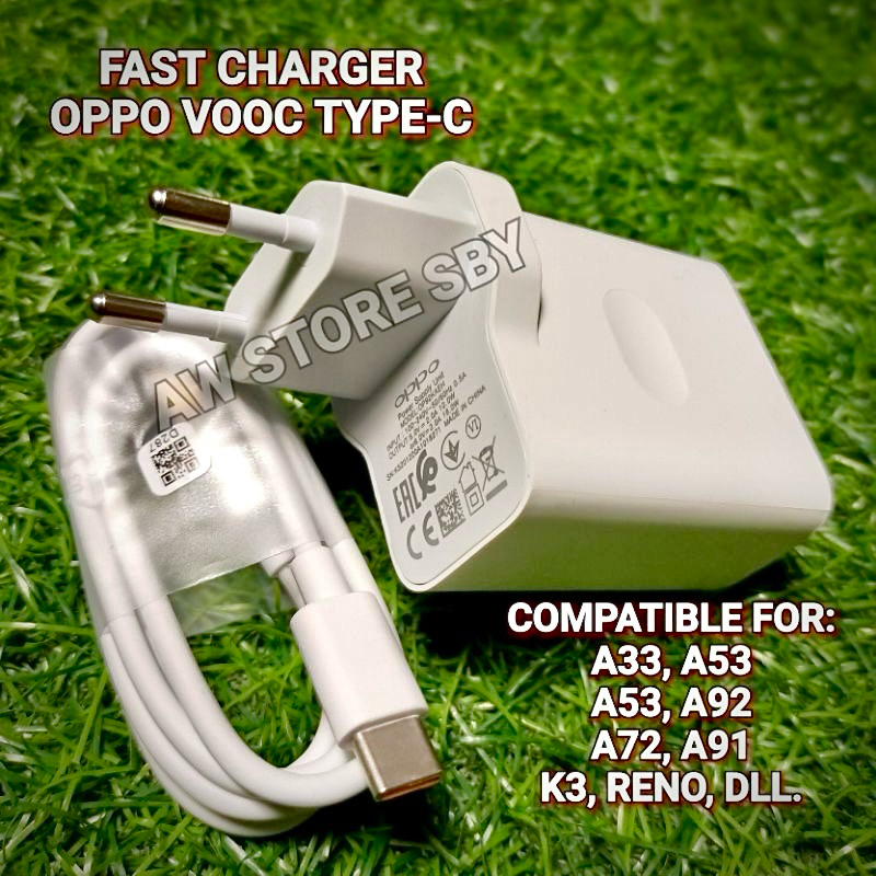 Jual FAST CHARGER OPPO KABEL USB TYPE C 18W FAST CHARGING OPPO A52/A92 ...