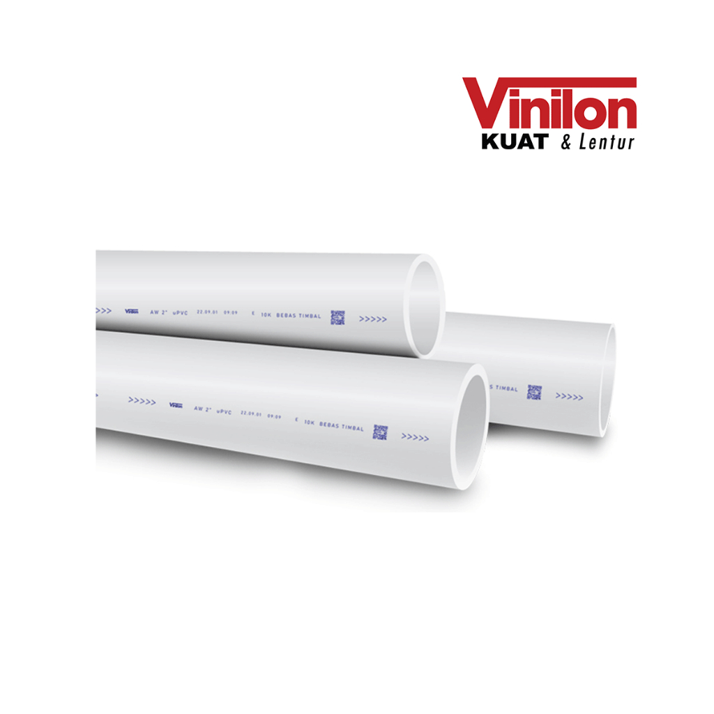 Jual Pipa uPVC 1/2" Vinilon Standard Putih AW 4 Meter | Shopee Indonesia