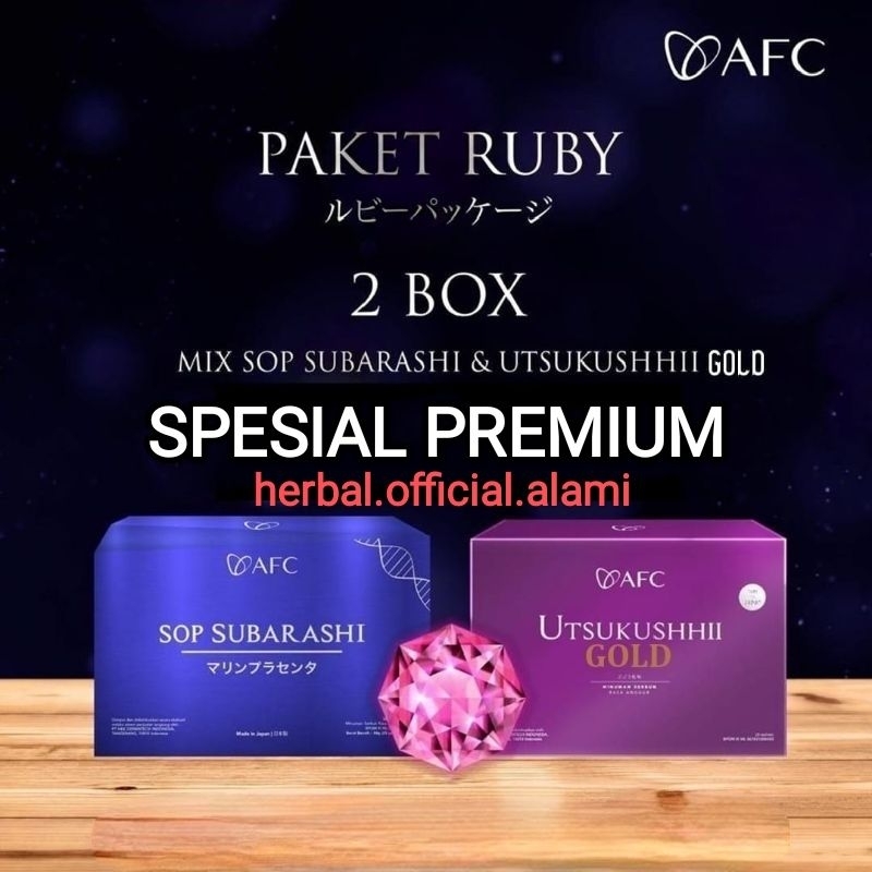 Jual PAKET AFC SOP SUBARASHI UTSUKUSHHII GOLD PREMIUM ORIGINAL ASLI ...