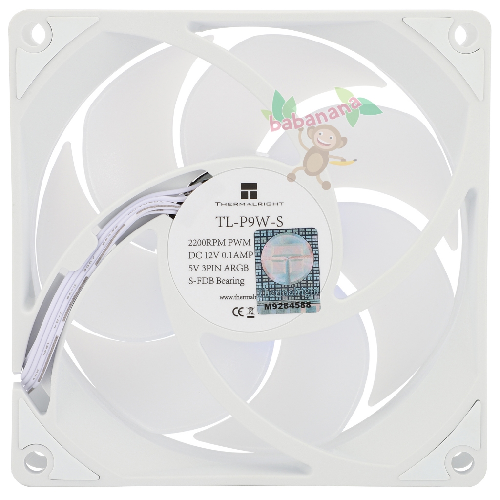 Jual Thermalright TL-9PW-S ARGB 3PIN FAN 9CM PWM 4PIN WHITE COOLER PC ...