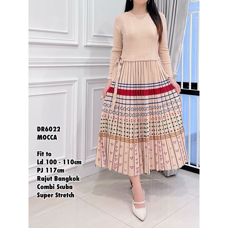 Jual DR6022+ Dress Rajut Bangkok (WAJIB NANYA STOCK) | Shopee Indonesia