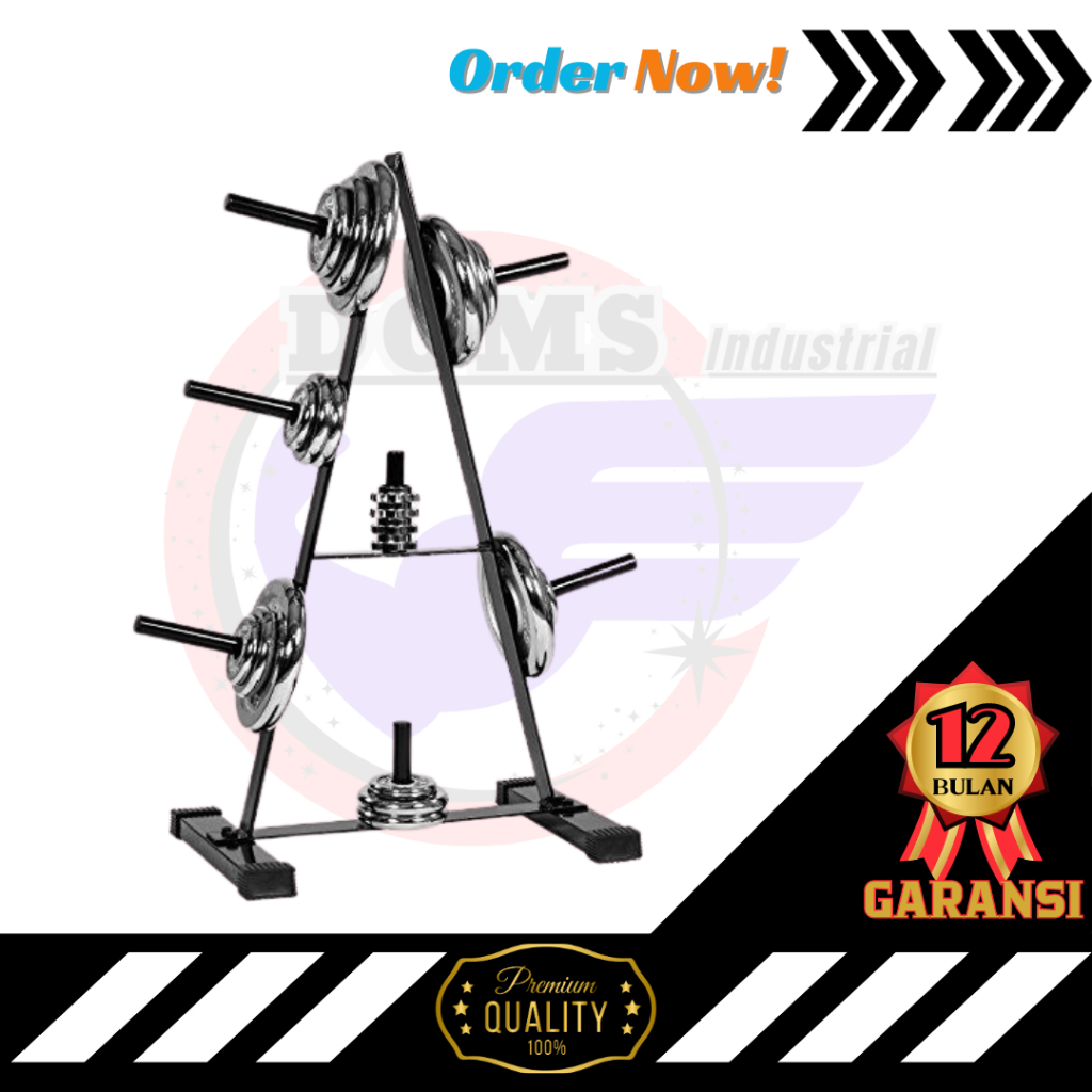 Jual Stand Dumble Plate Rack Vertical Triangle Segitiga Dumbbells ...