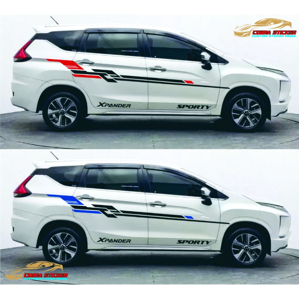 Jual Stiker Mobil Xpander Body Samping Variasi Sticker Cutting ...