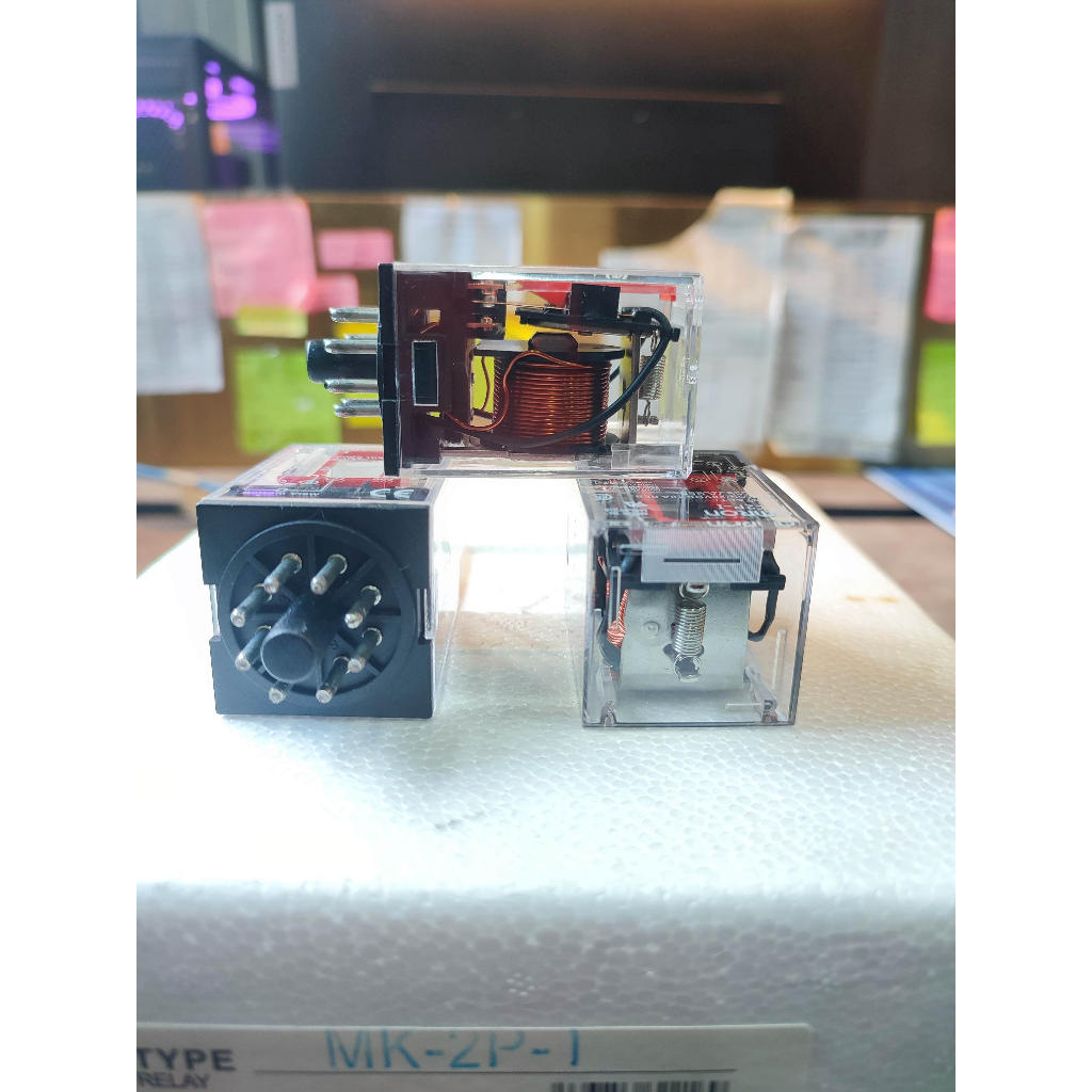 Jual Relay Omron MK2P + socket 12v/24v 25w,40w,60w khusus Lampu ...