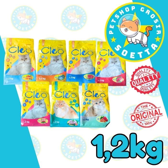 Jual CLEO ADULT 1.2KG makanan kucing cleo cat food ALL VARIAN | Shopee ...