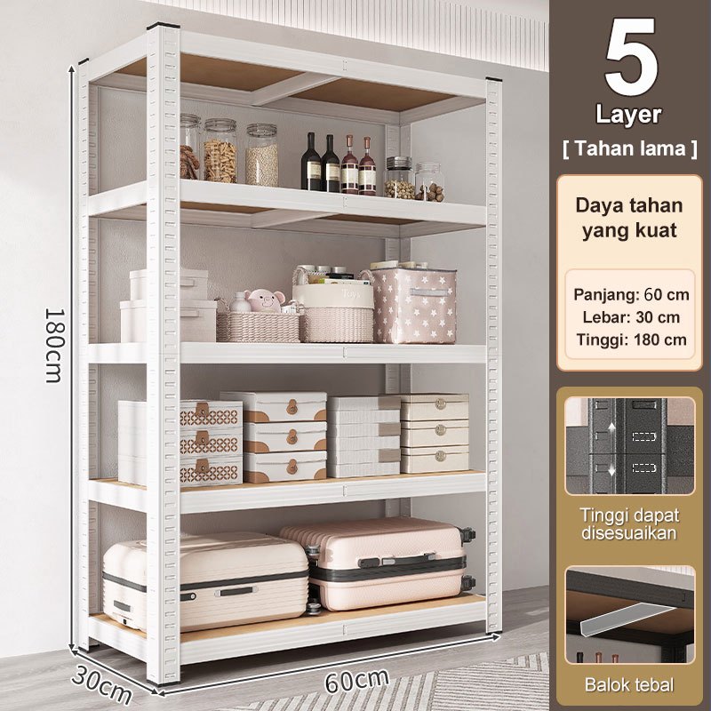 Jual Rak 3/4/5/6 Susun Rak Besi Siku Lubang Rak Gudang Rak Buku ...