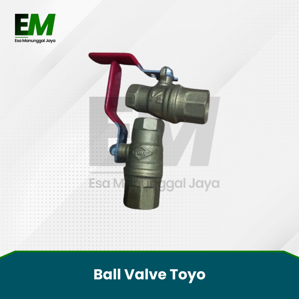 Jual Ball Valve Toyo 1/2" Kuningan / Stop Kran Kuningan 1/2" Toyo ...