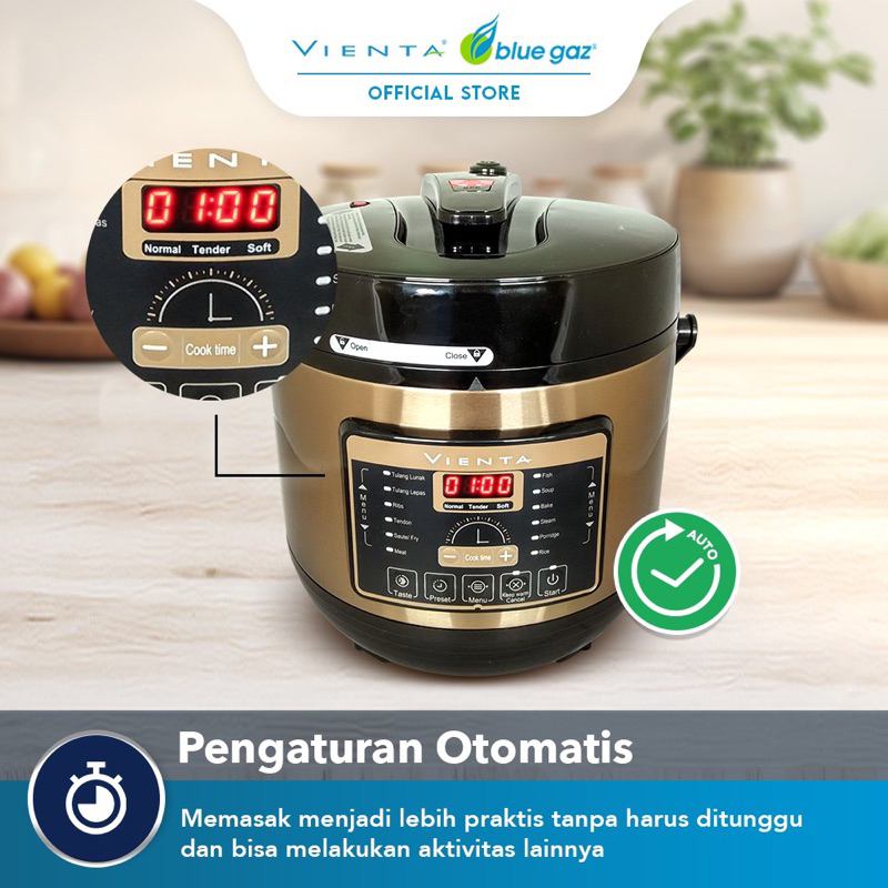Jual Smart Pressure Cooker Vienta Presto Stainless Electric Rice Cooker ...