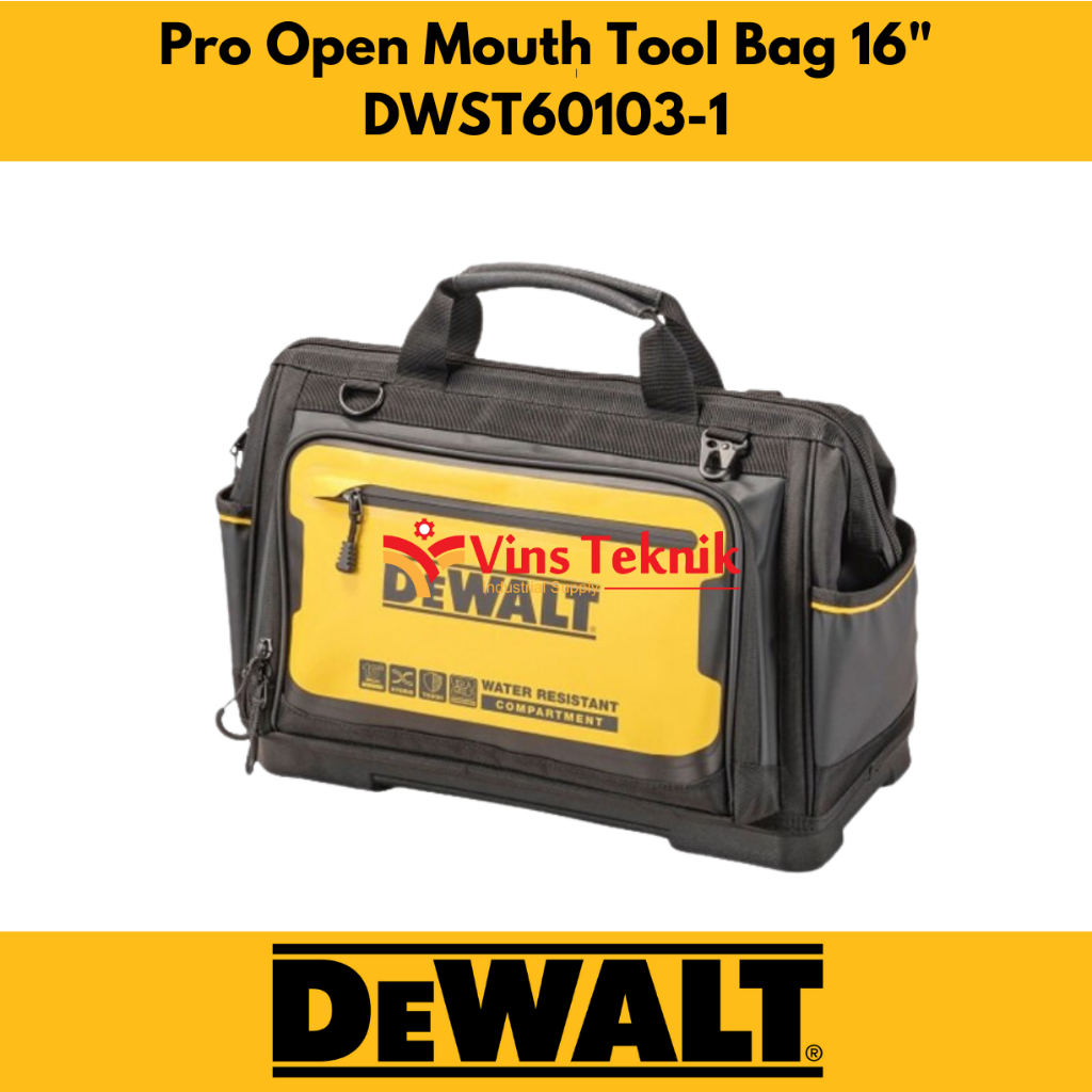 Jual Tas Alat 16" Pro Open Mouth Tool Bag Dewalt DWST60103-1 | Shopee ...