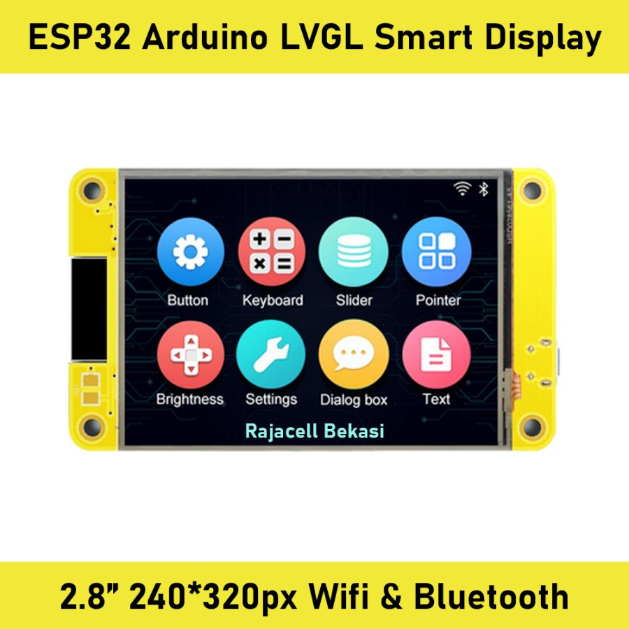 Jual ESP32 Arduinoo LVGL Smart Display 2.8" 240*320px Touch Wifi Bluetooth | Shopee Indonesia