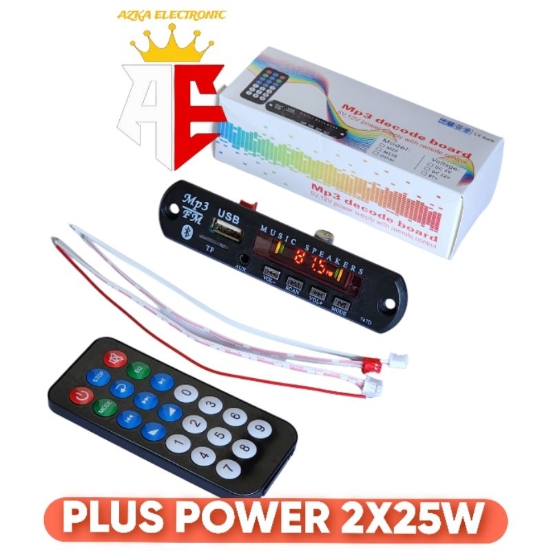 Jual Modul Mp3 Bluetooth Plus Power Amplifier 2x25W 50W | Shopee Indonesia