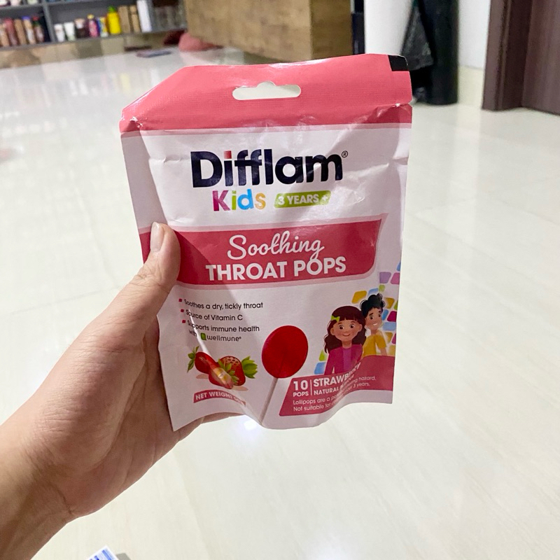 Jual DIFFLAM KIDS AUSTRALIA SOOTHING THROAT POPS STRAWBERRY MANUKA ...