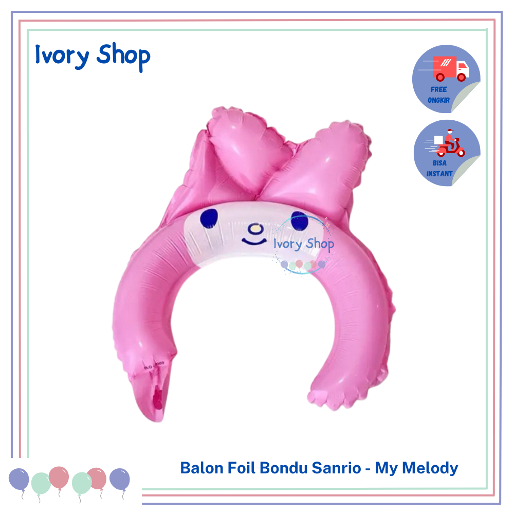 Jual Balon Bondu Sanrio Kuromi Cinnamoroll Bando Hellokitty My Melody ...