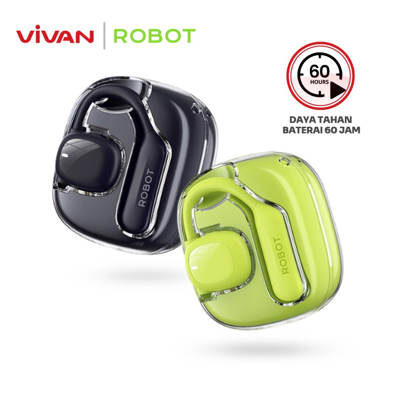 Jual VIVAN X ROBOT OWS 2 Open-Ear Wireless Stereo Earphone Audio TWS ...