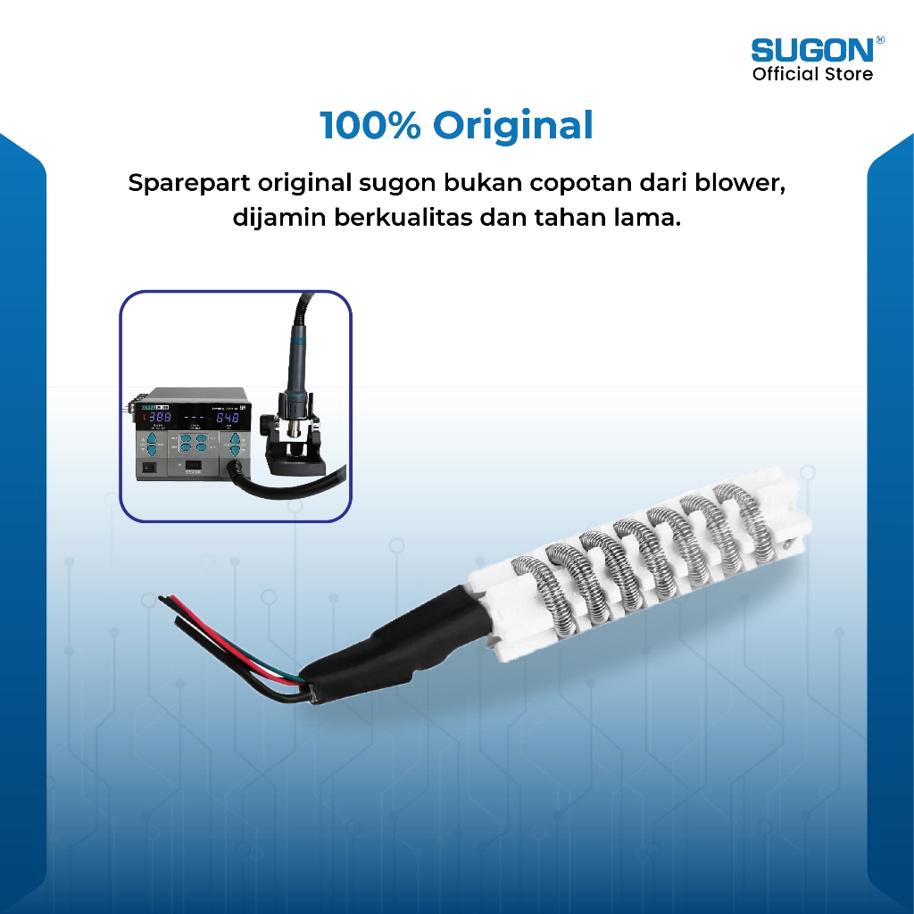 Jual Elemen Blower Solder Station Sugon 8610 Series Sugon 8620DX Blower ...