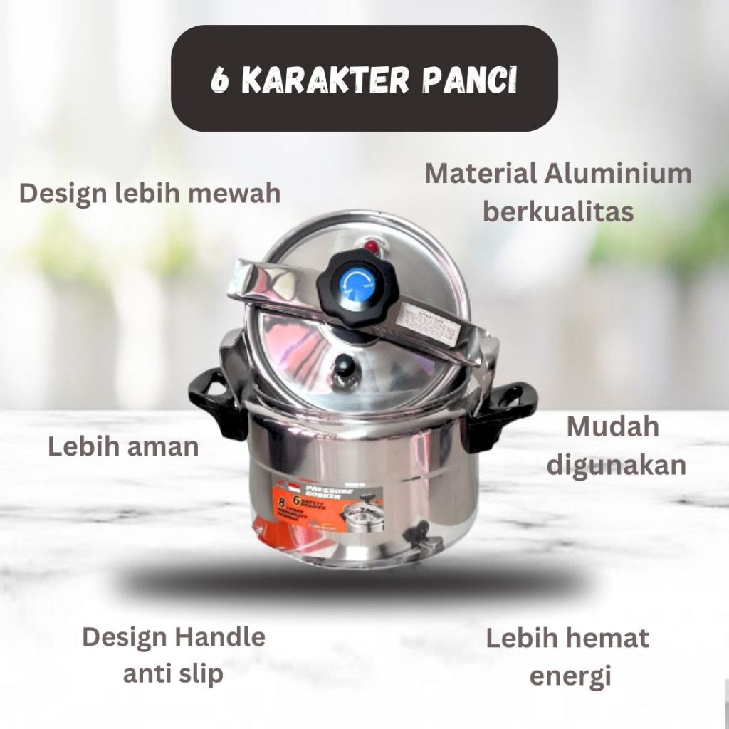 Jual Pressure cooker Lingkaran Dua| Panci Presto Daging Aluminium High Quality | Kapasiatas 3L ...