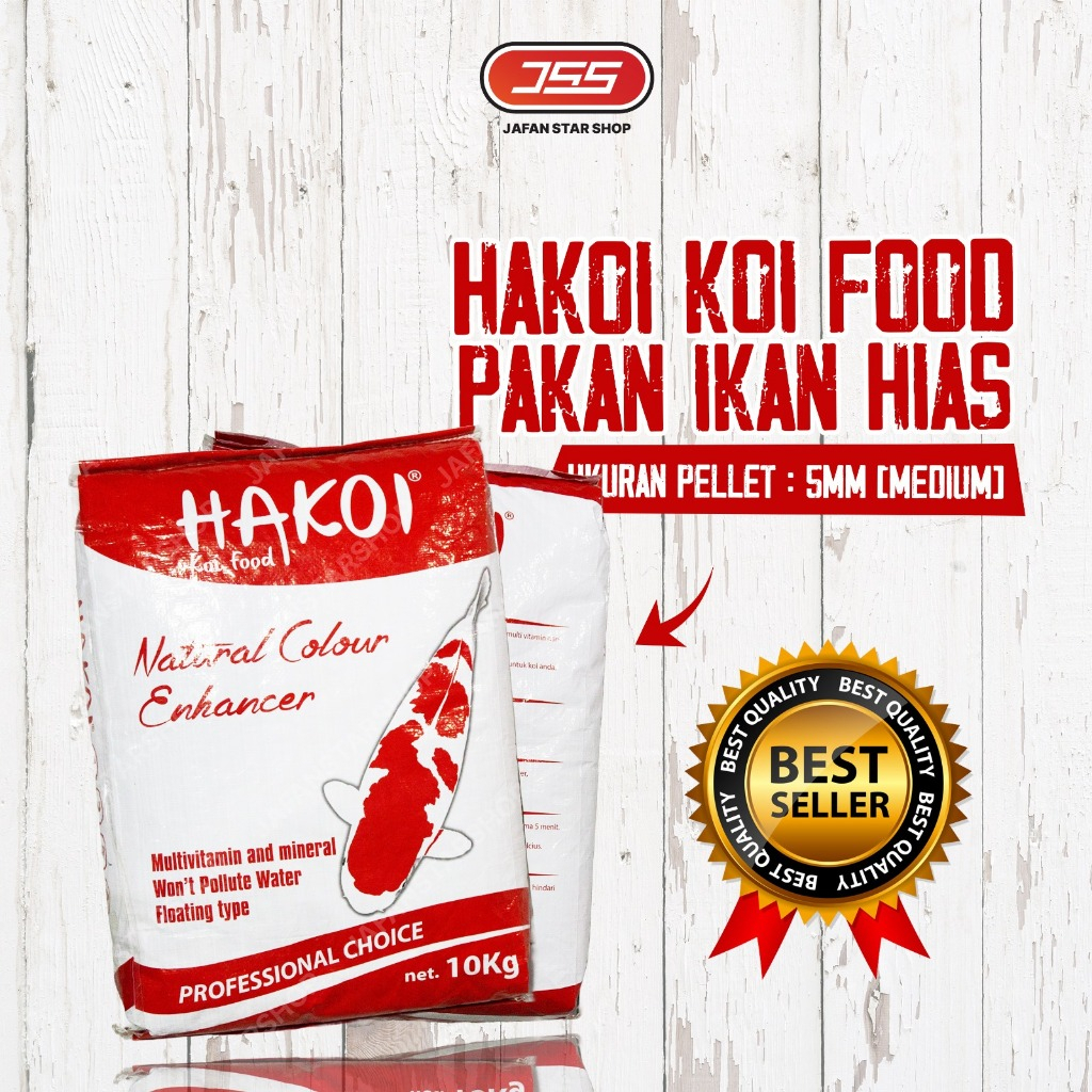 Jual HAKOI Pakan Ikan Koi 10 kg -5mm ll 1 Karung | Shopee Indonesia