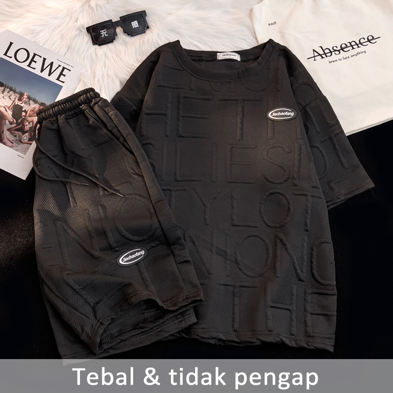 Jual 《Beli 2 gratis satu》baju olahraga satu set pakaian pria Polos ...