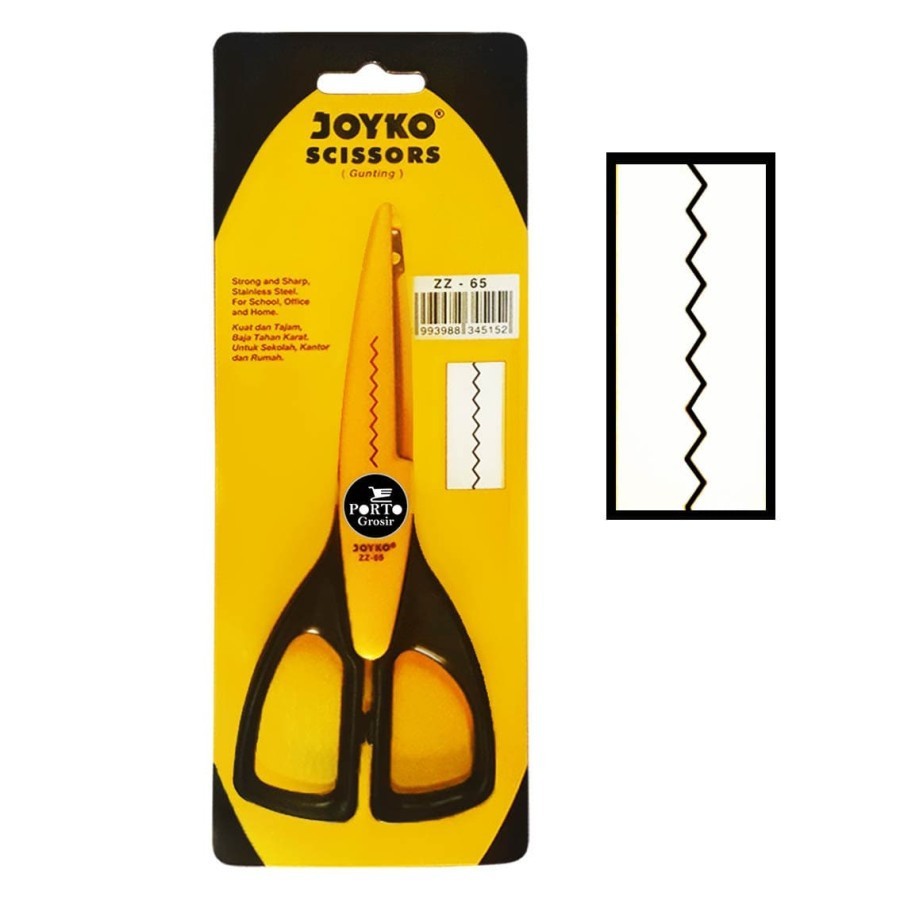 Jual Gunting / Scissors Zig Zag - Joyko ZZ-65 MURAH | Shopee Indonesia