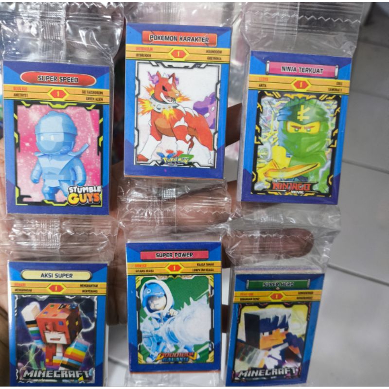 Jual Kartu Anak Kartu Mainan Kwarted Naruto/ML/Minecraft/BoBoiBoy ...