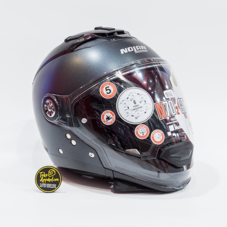 Jual NOLAN N70.2 GT SPECIAL BLACK GRAPHITE 009 | Shopee Indonesia