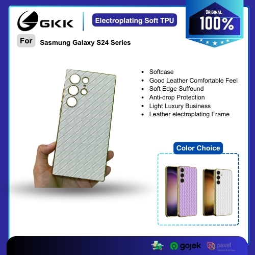 Jual Case Samsung Galaxy S24 Ultra Plus GKK Electroplating Soft TPU ...