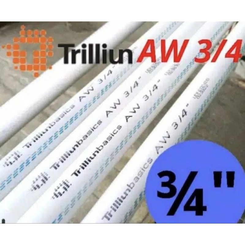Jual PIPA PVC AW 1/2" & 3/4" inch PARALON PVC TEBAL AW PANJANG 50cm ...