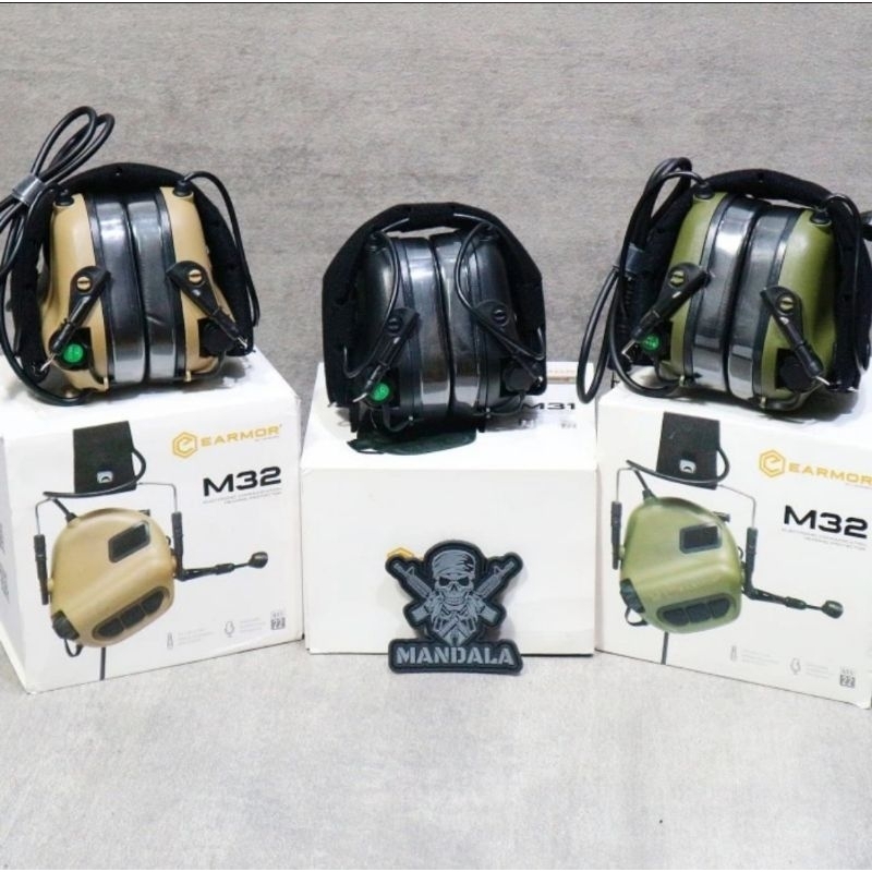Jual Earmor M32 MOD3 Tactical Electronic Communication Headset Hearing ...