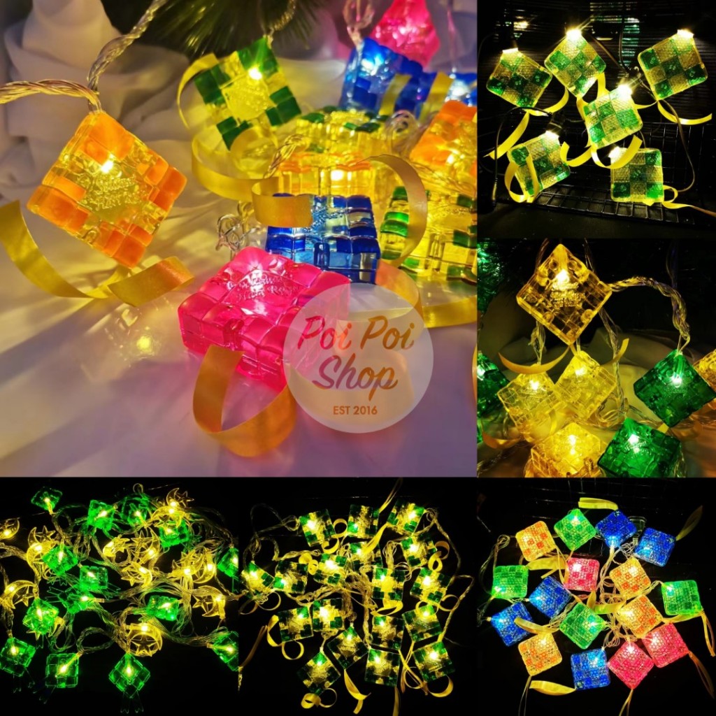 Jual Lampu Hias Idul Fitri Lebaran Ramadan Tirai LED VR 3D Ketupat ...