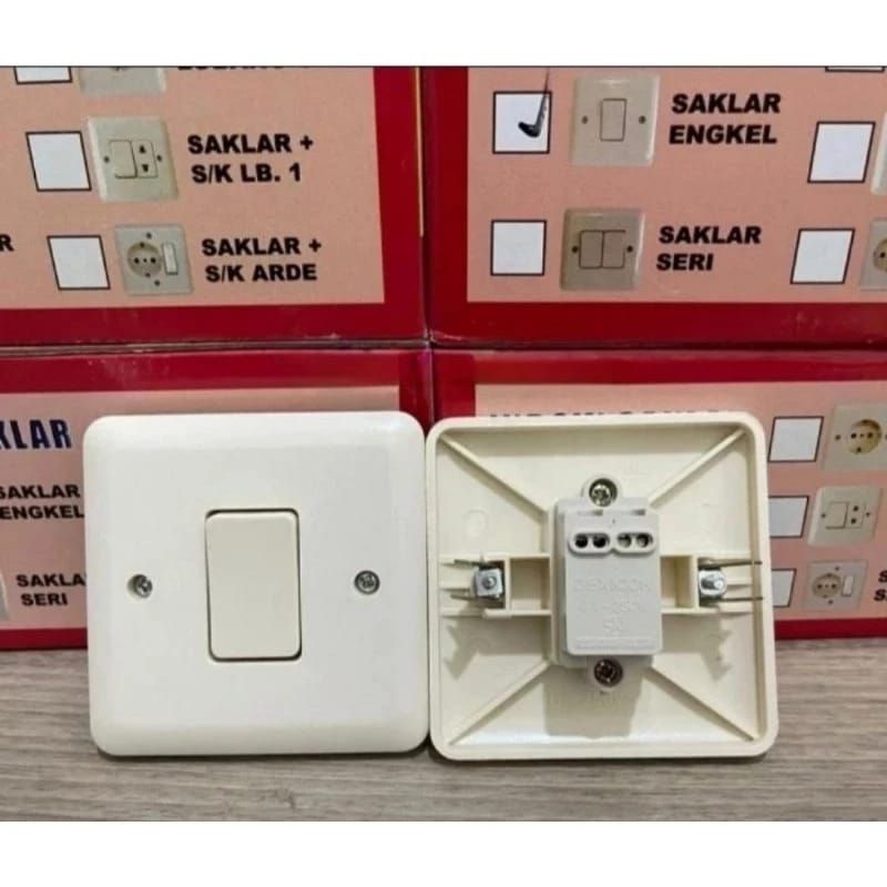 Jual inbow SNI Saklar IB on off tunggal seri + stop kontak cream ...