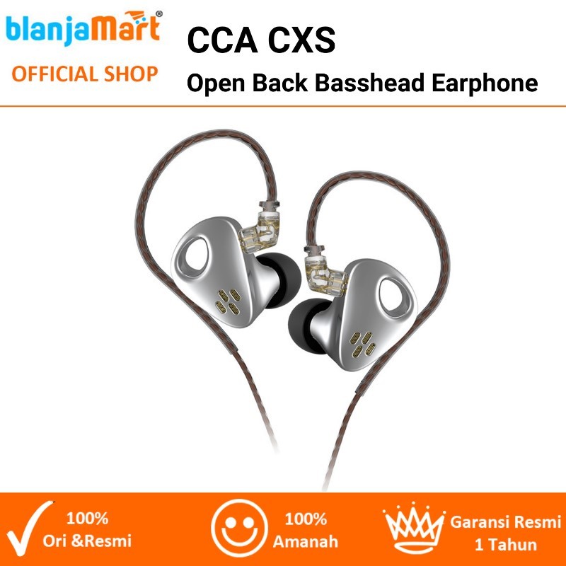 Jual CCA CXS Metal Open Back In Ear Earphone with Mic | Shopee Indonesia
