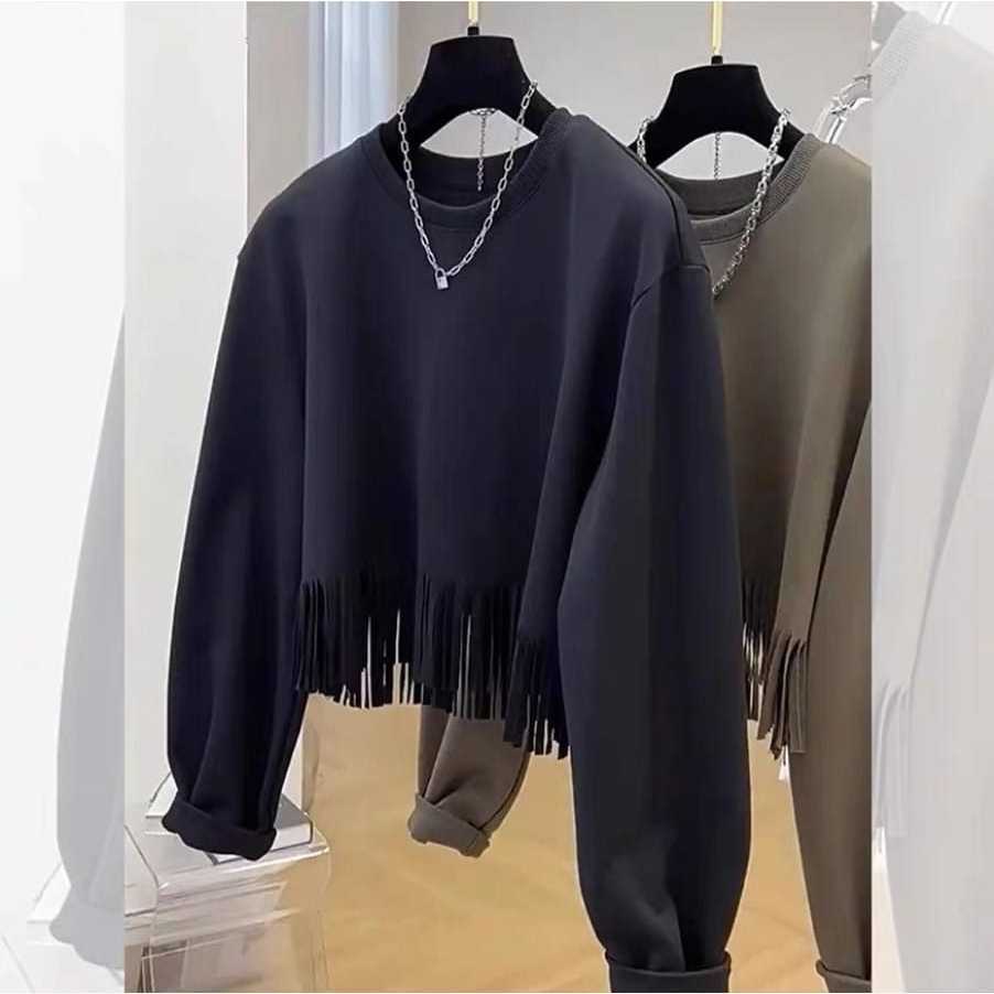 Jual SWEATER CREWNECK RUMBEE STREET OBLONG - SWEATER WANITA KOREAN ...