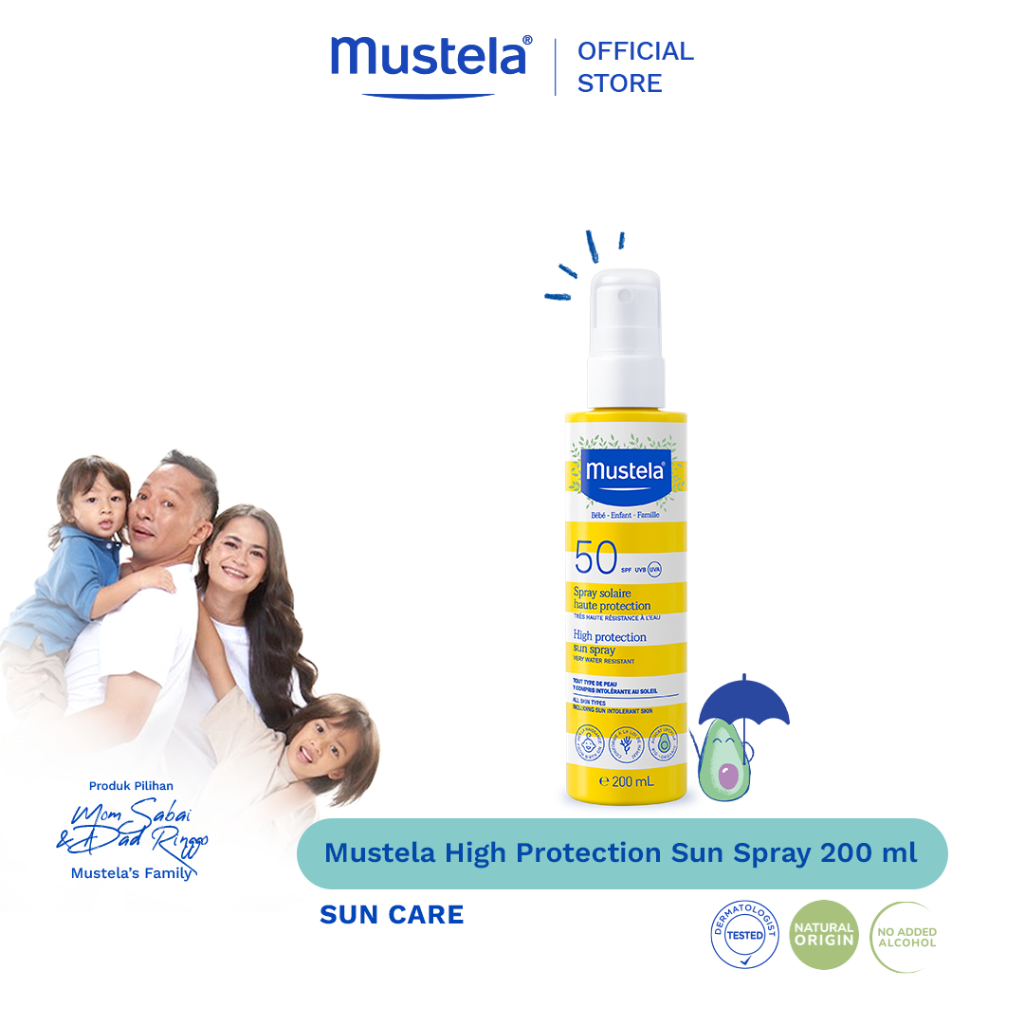 Jual Mustela High Protection Sun Spray 200 ML | Shopee Indonesia