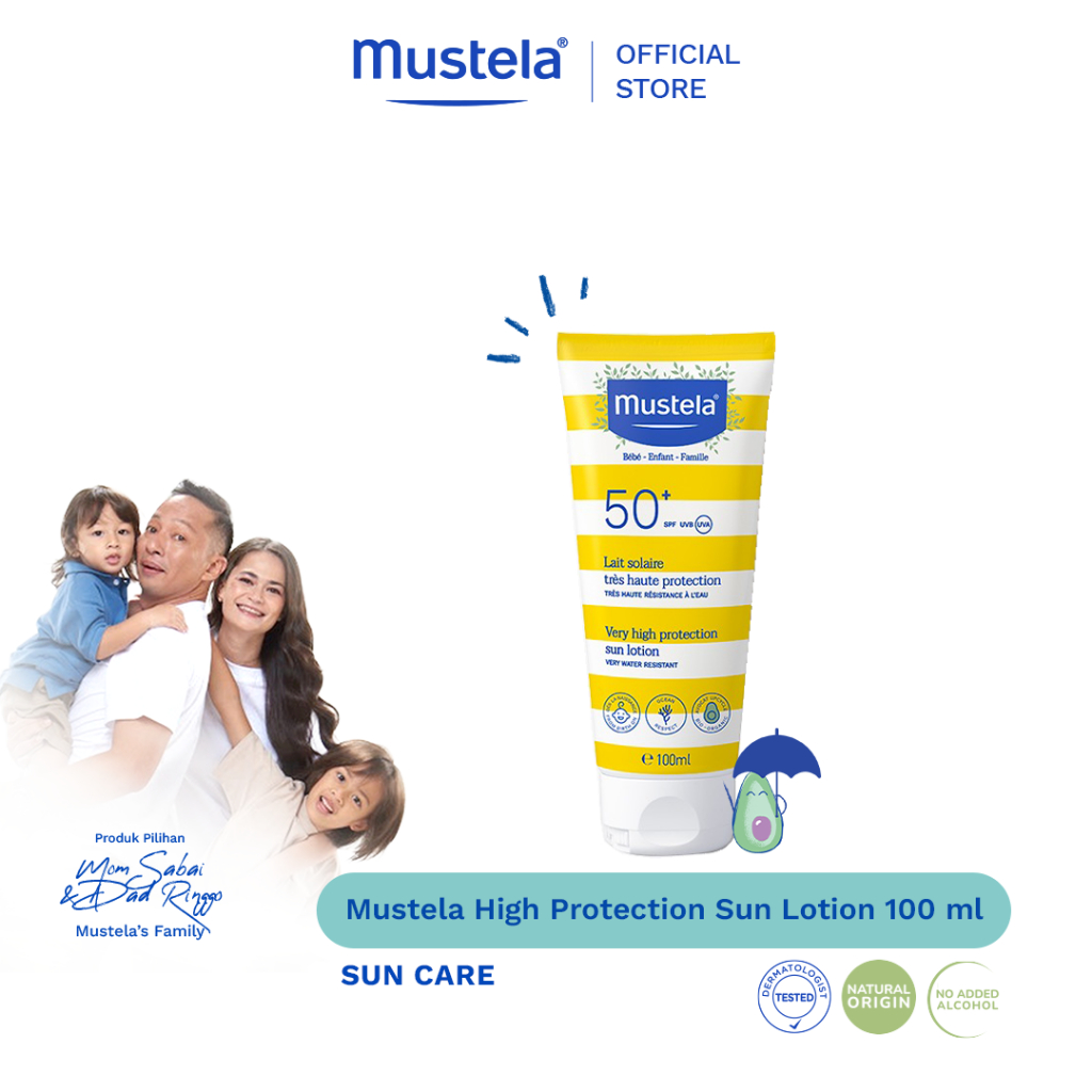 Jual Mustela High Protection Sun Lotion 100 ml - Sunscreen Bayi dan ...