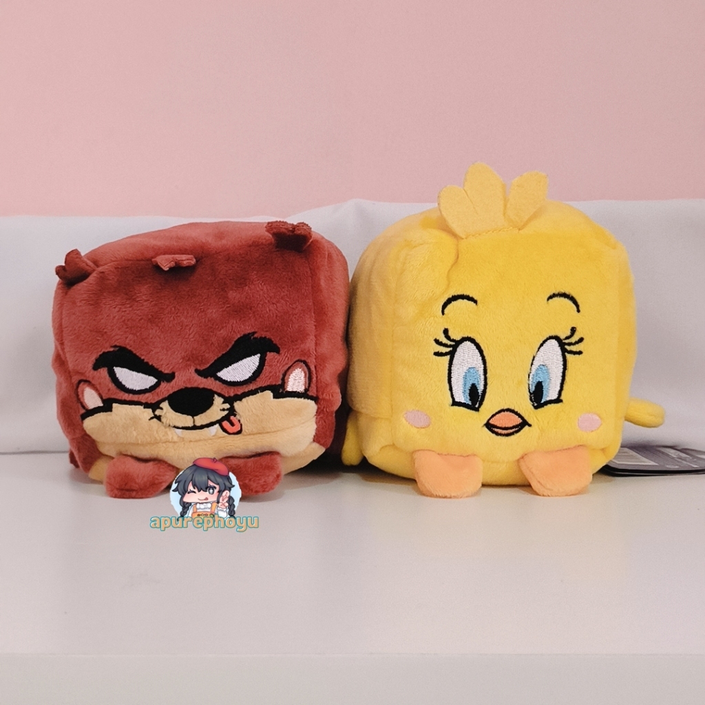 Jual Boneka Looney Tunes Tasmanian Devil and Tweety Cubes Mini Plush ...