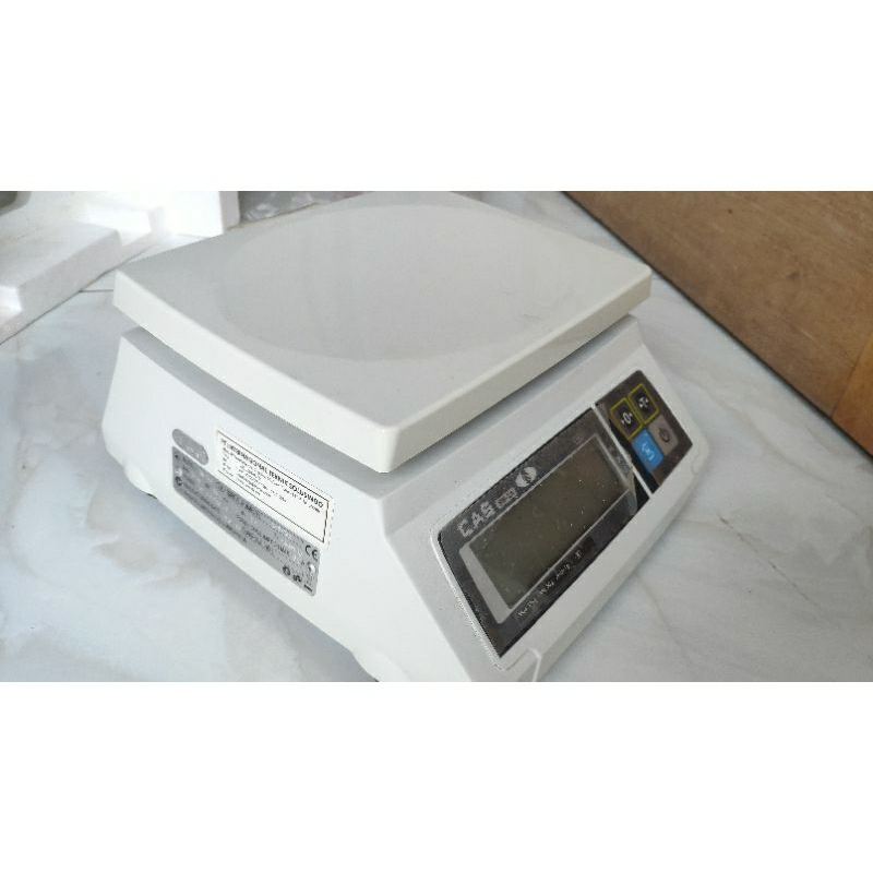 Jual timbangan digital meja 30kg CAS sw 1a double display | Shopee Indonesia