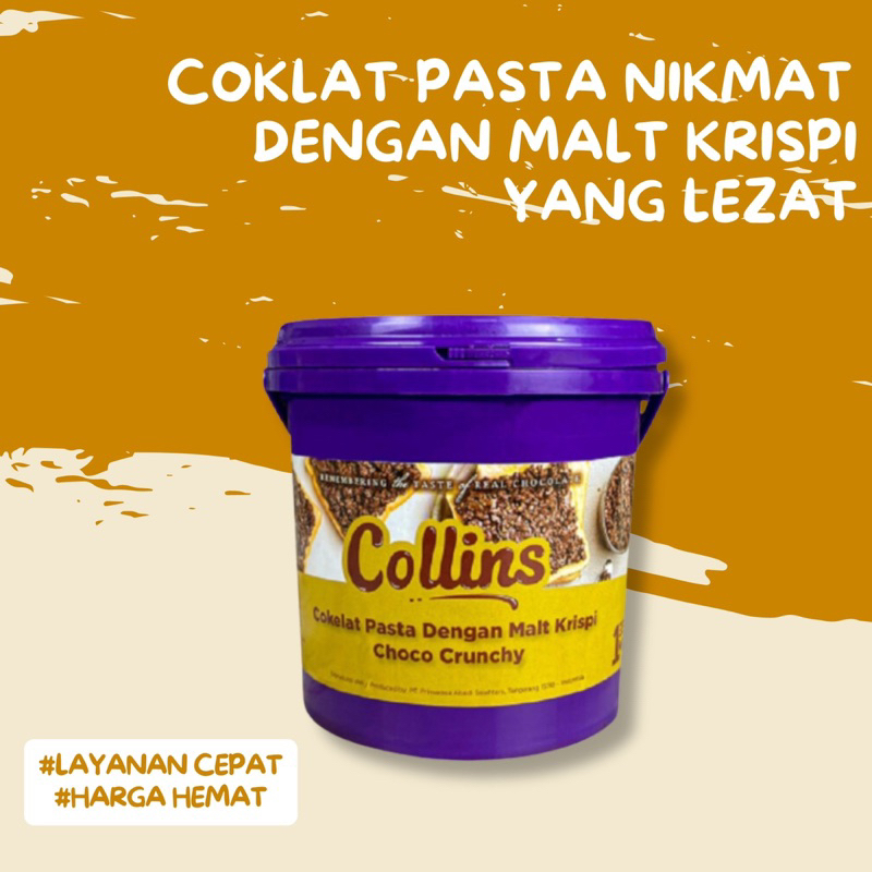 Jual Collins Choco Crunchy 1KG Selai Coklat Chruncy | Shopee Indonesia