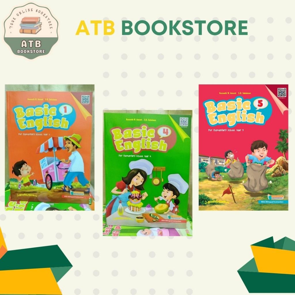 Jual Buku Basic English Kelas 1, 2, 3, 4, 5, 6 SD/MI Kurikulum Merdeka ...