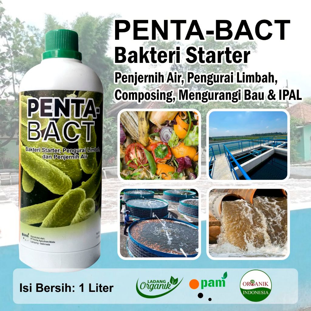 Jual Bakteri Starter Pengurai Limbah Organik / IPAL Penta bact 1 Liter | Shopee Indonesia