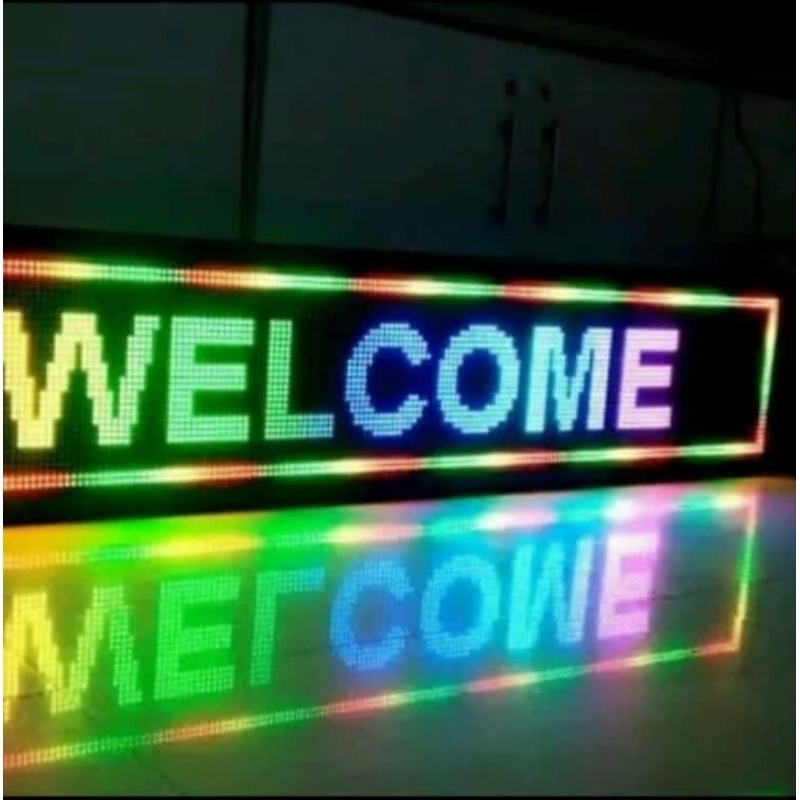 Jual Huruf Berjalan Led Running Text Raning Teks Full Color RGB Tinggal ...
