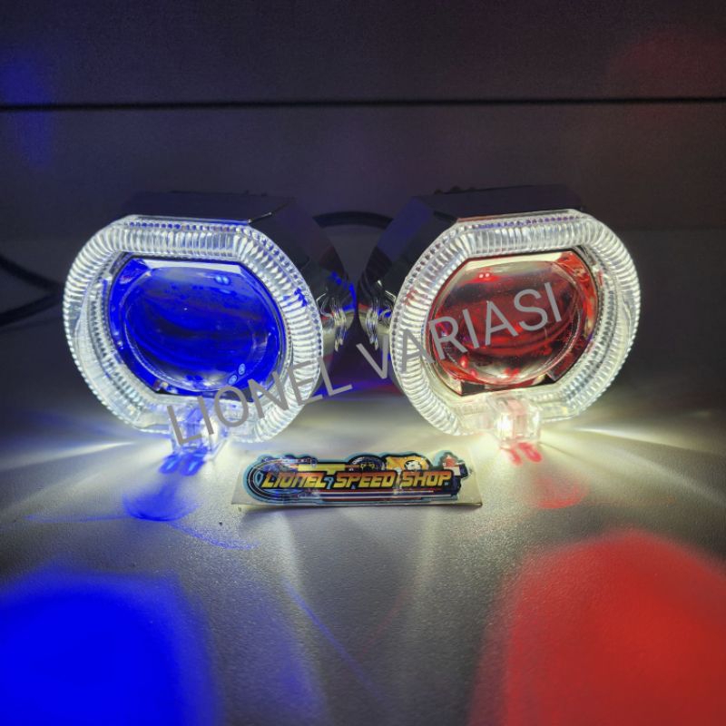 Jual Lampu projie biled lampu led billed motor lensa cut off daymaker 2 ...