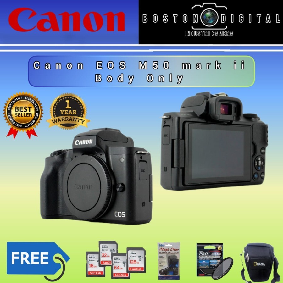 Jual CANON EOS M50 II BODY ONLY / CANON M50 MARK II BODY ONLY | Shopee ...