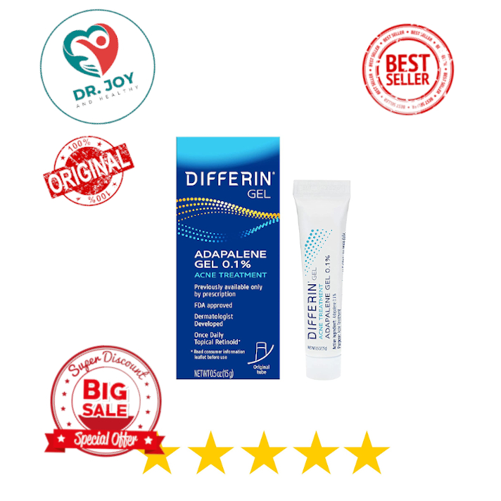 Jual Differin Acne Treatment Gel 15 gram USA | 0.1% Adapalene | Krim ...