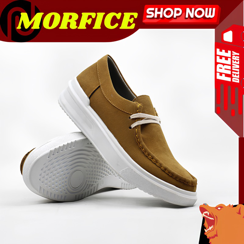 Jual MORFICE Sepatu Casual Pria Loafers Suede Formal Wallabe | Sepatu ...