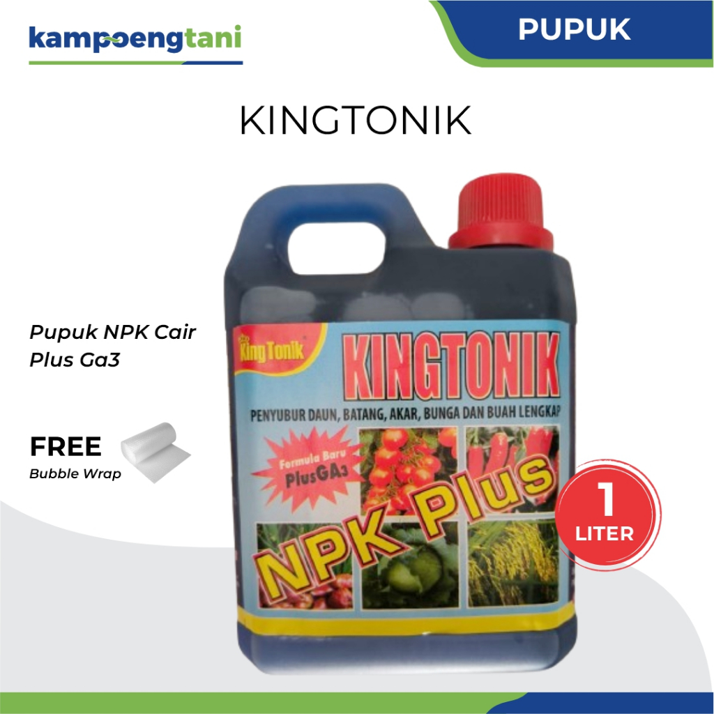 Jual Kampoeng Tani - Pupuk NPK Cair King Tonik Plus 1 Liter Pupuk Pelengkap Cair Semua Jenis ...