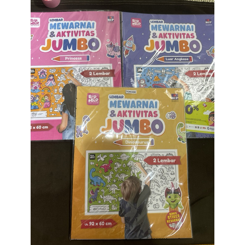 Jual BIP BIP lembar mewarnai & aktivitas Jumbo | Shopee Indonesia